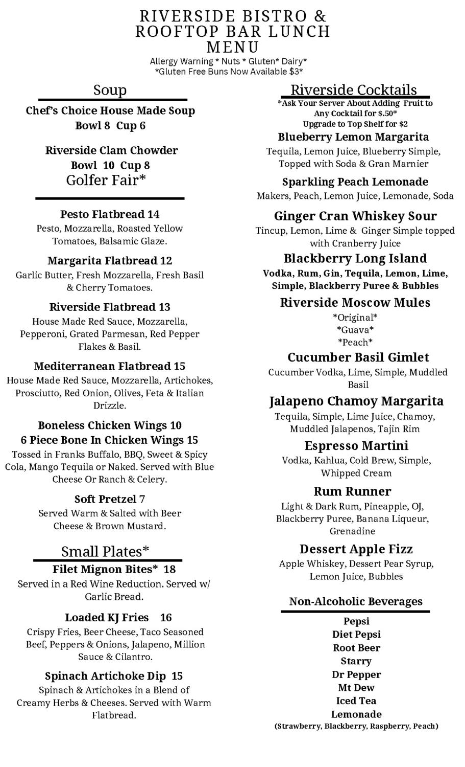 Bistro & Bar - Riverside Golf Club