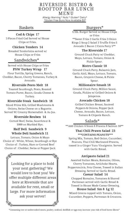 Bistro & Bar - Riverside Golf Club